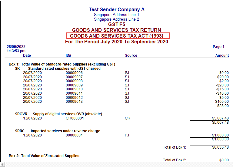 Compliance Updates - 2023 GST Return [Detail] Report – ABSS Support