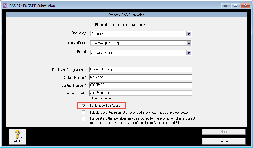 How to Process GST F5/F8/F7 E-Submission – ABSS Support