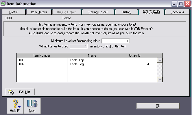 Inventory Auto Build – ABSS Support
