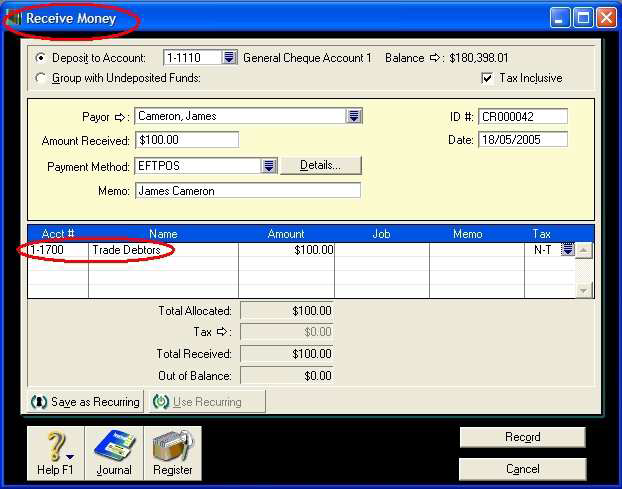 Receivables Reconciliation – ABSS Support
