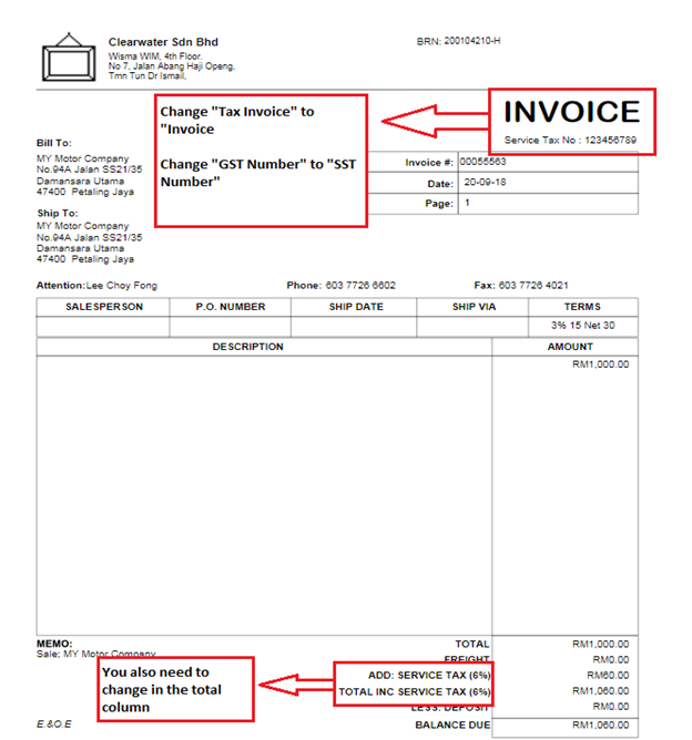 Contoh Format Invoice Gst Contoh Jol Vrogue co